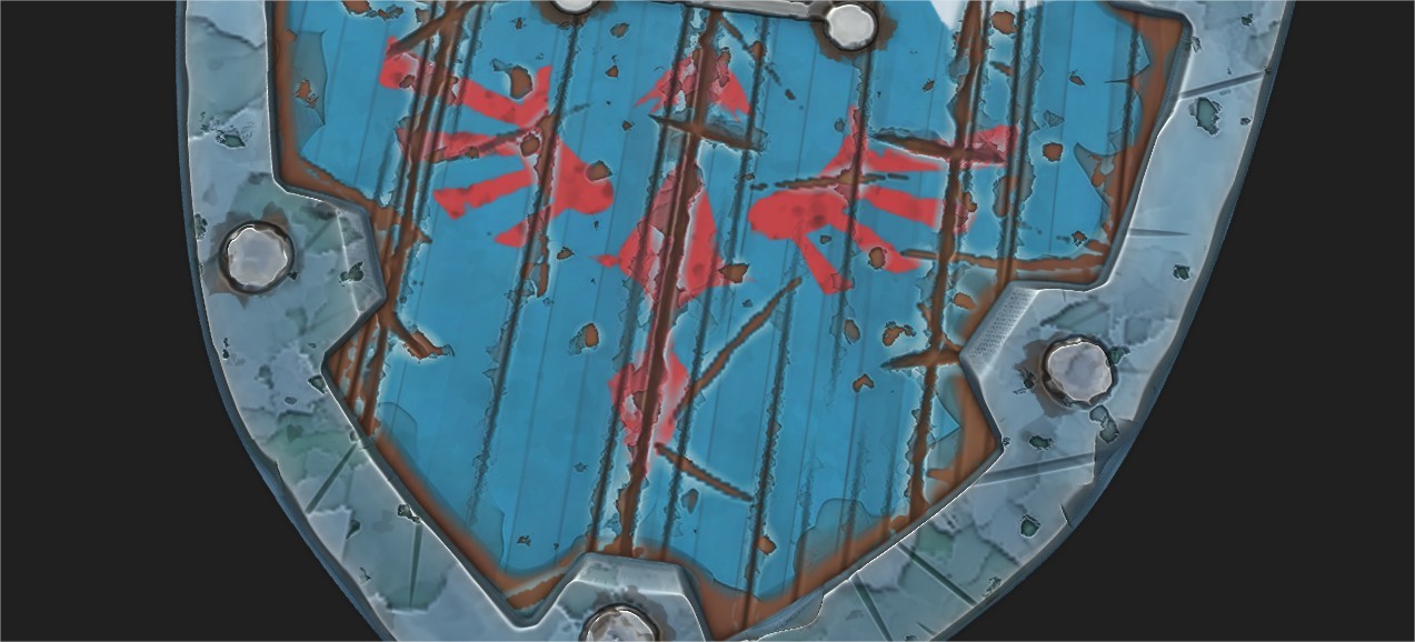 ArtStation - Stylized Texture Exploration : Hylian Shield