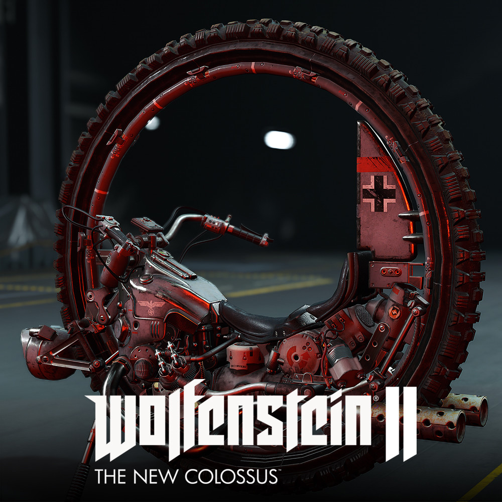 ArtStation - Wolfenstein 2 : Monowheel LowPoly