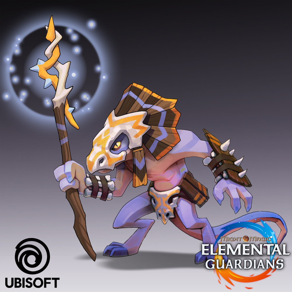 ArtStation - Lizardman (Might & Magic Elemental Guardians)