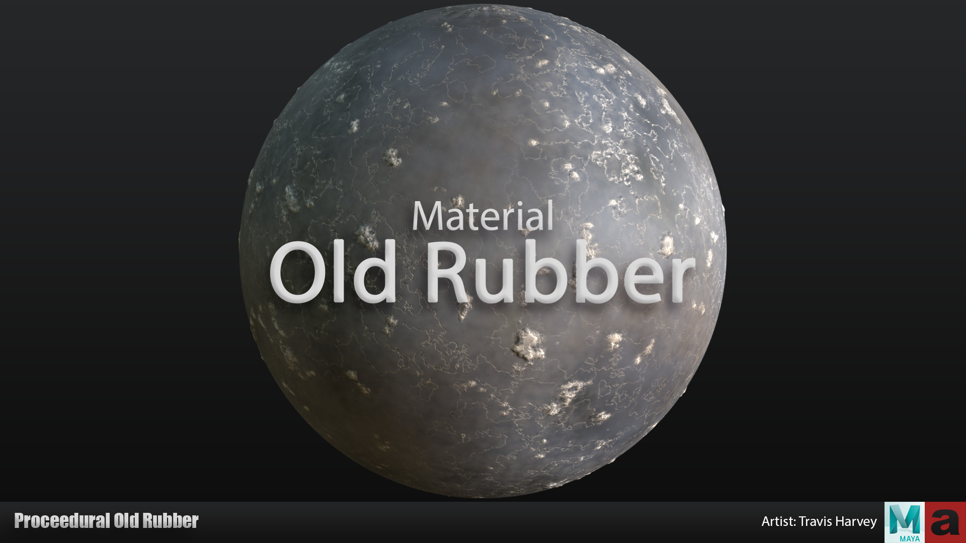 ArtStation - Proceedural Old Rubber Shader