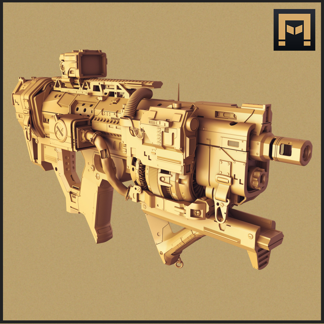 ArtStation - Futuristic Gun