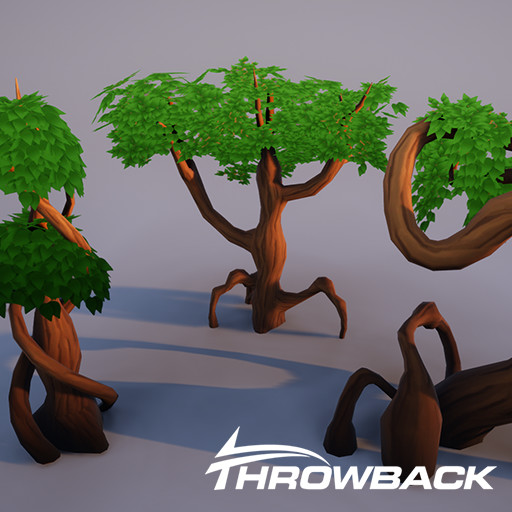 Throwback Entertainment - Low Poly Environmental Trees