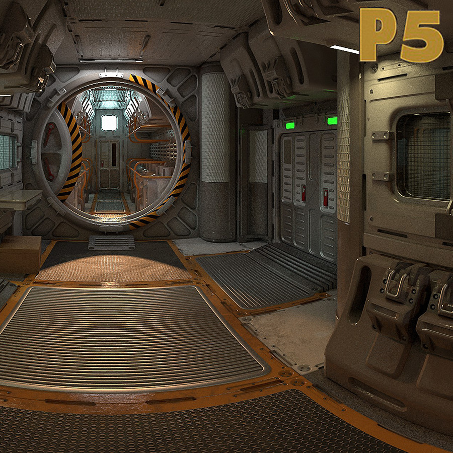 ArtStation - Space Base Corridor (+360 Pano)