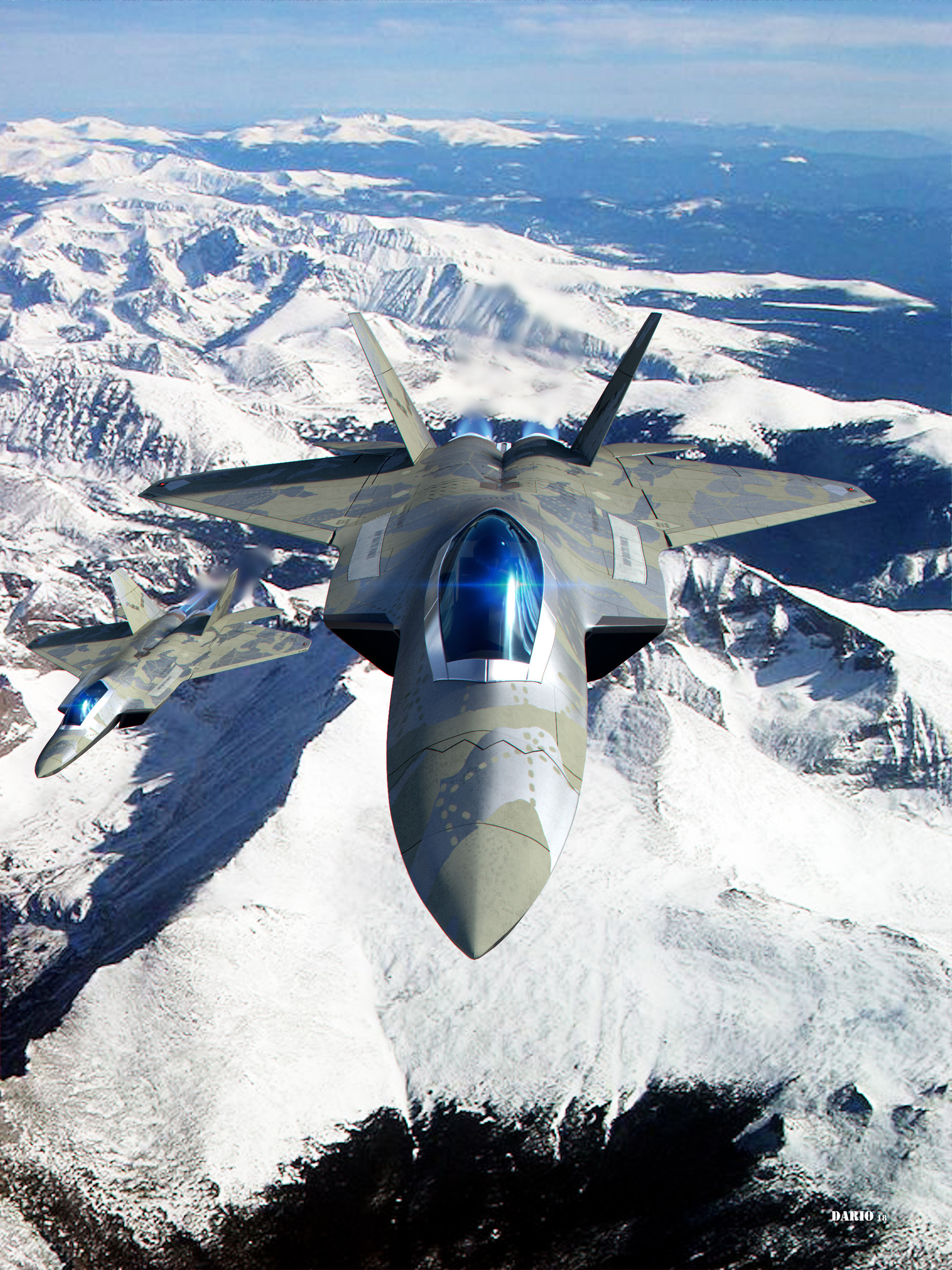 ArtStation - Modeling and Rendering F-22