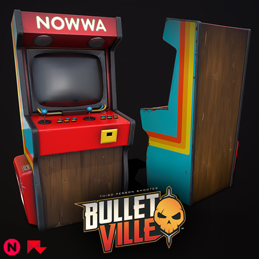 ArtStation - Bullet Ville - Arcade Machine