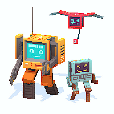 ArtStation - Computer robots (part 1)