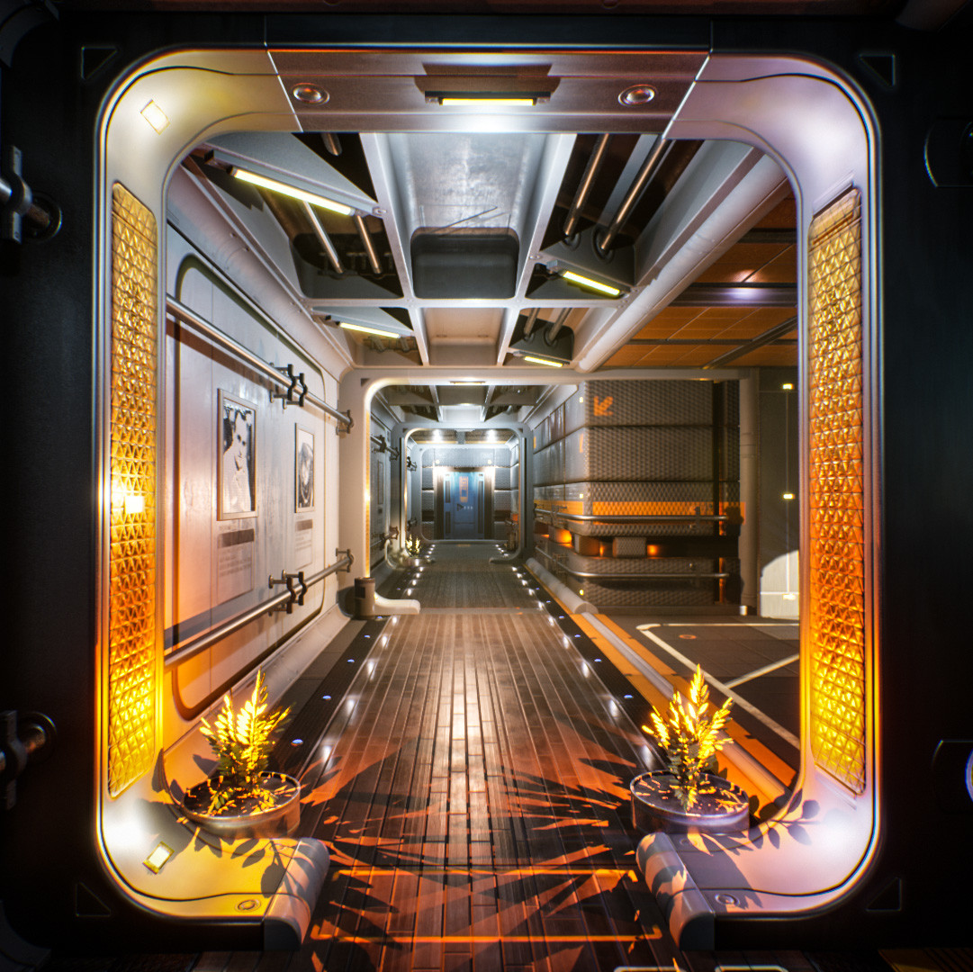 ArtStation - Space Station Interiors