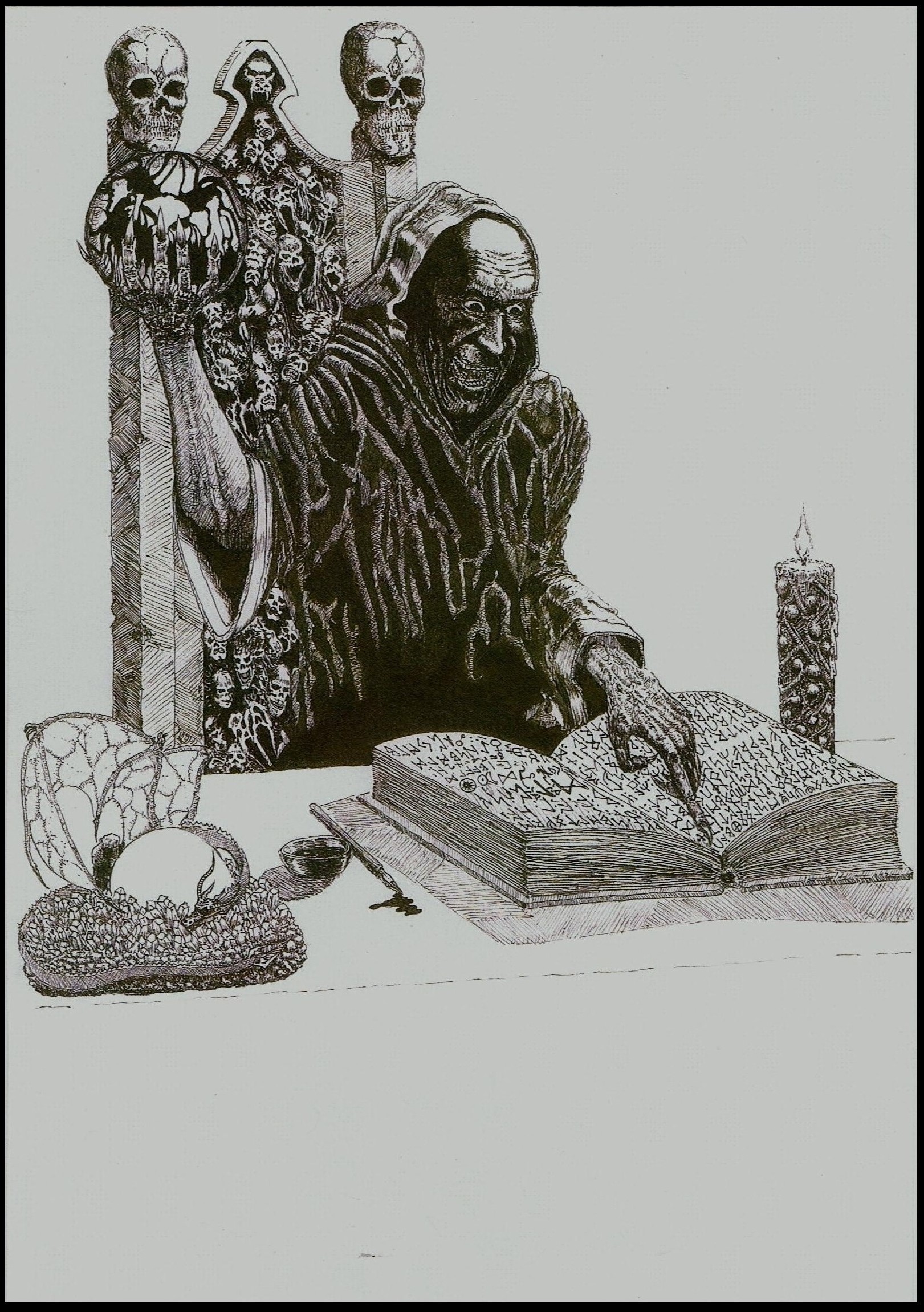 ArtStation - UNKOWN POWERS aka The MAD MONK (pencil layout and final ...