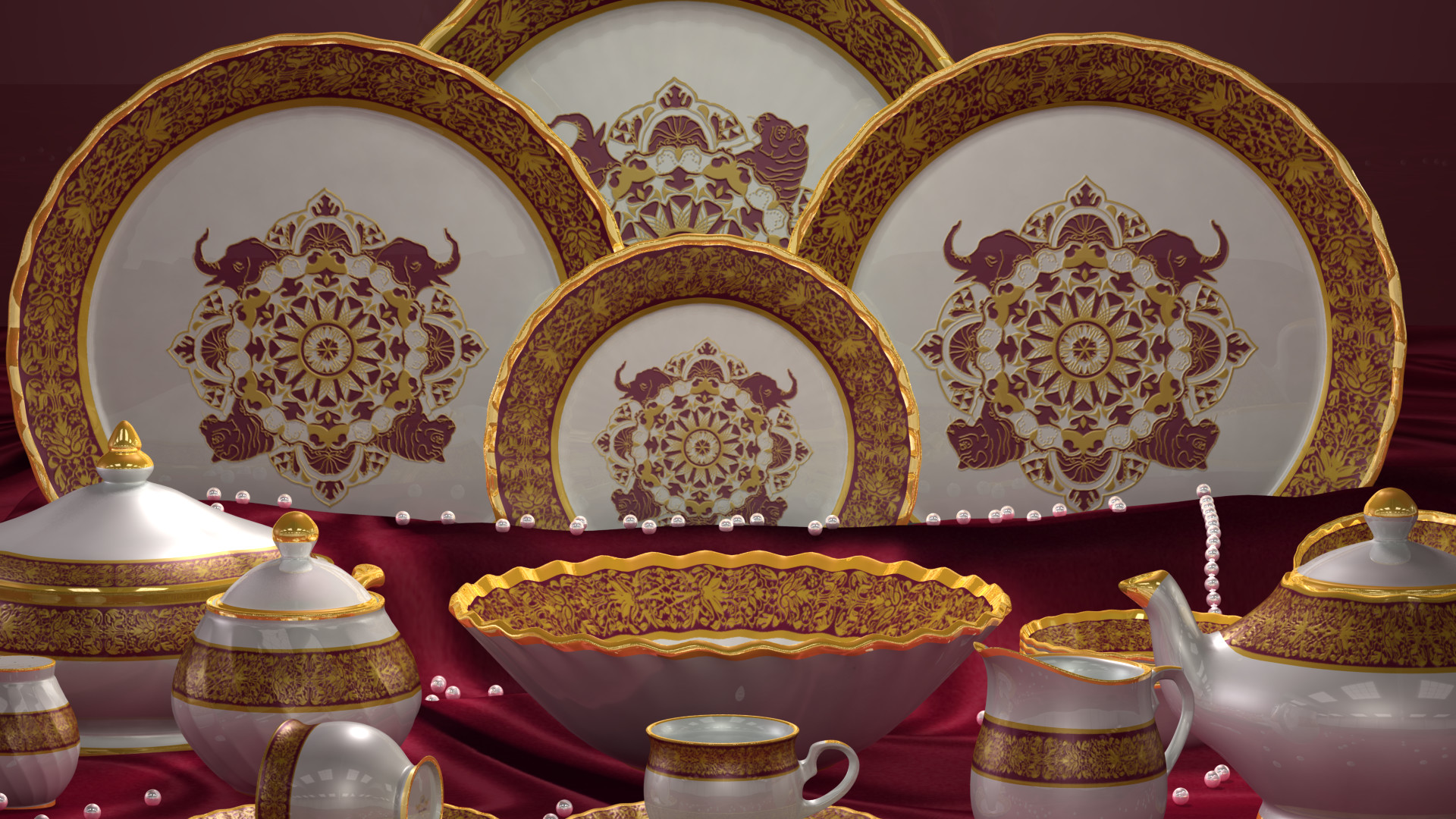 ArtStation - Dinner Set