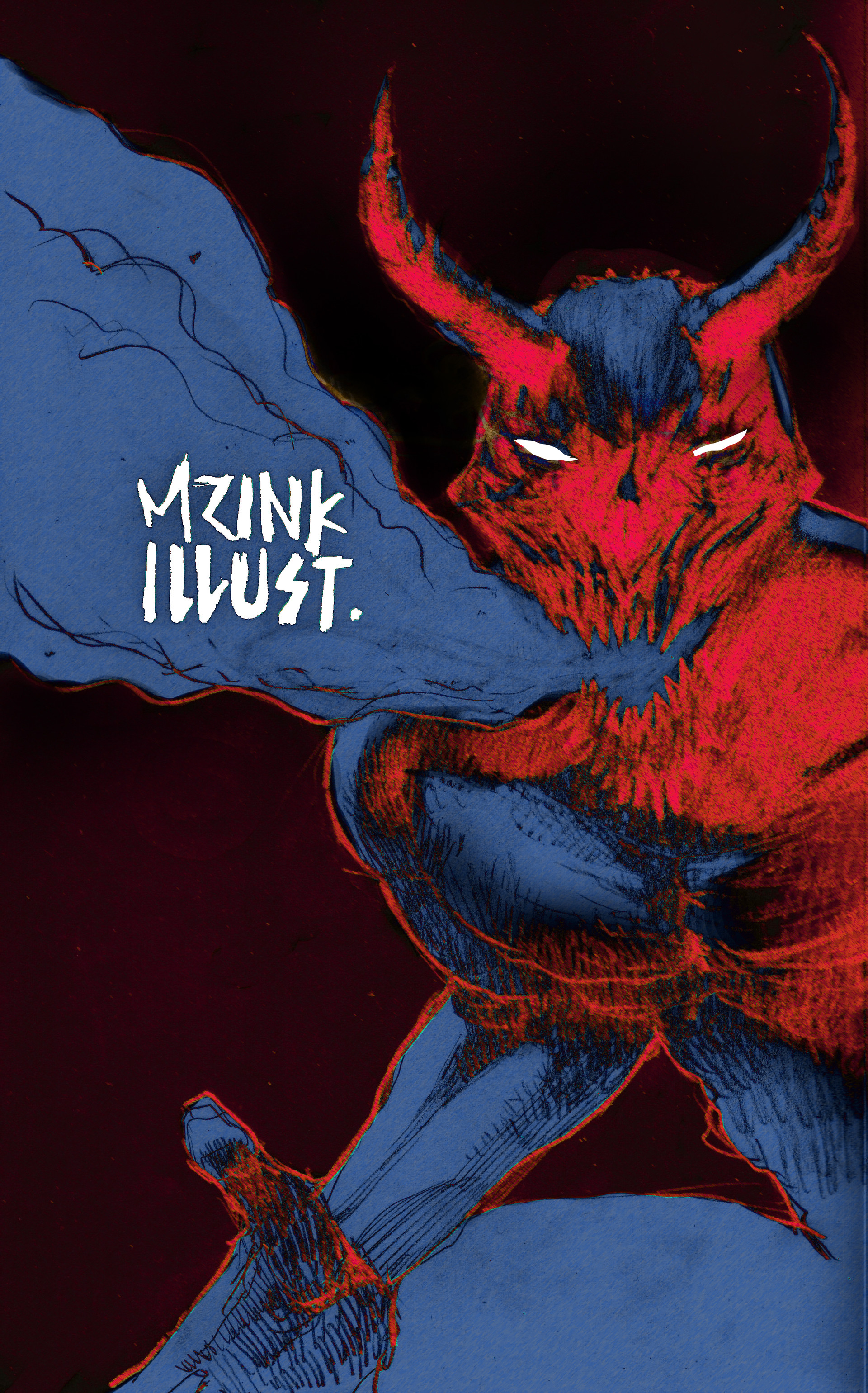 ArtStation - Illust:smoking devil