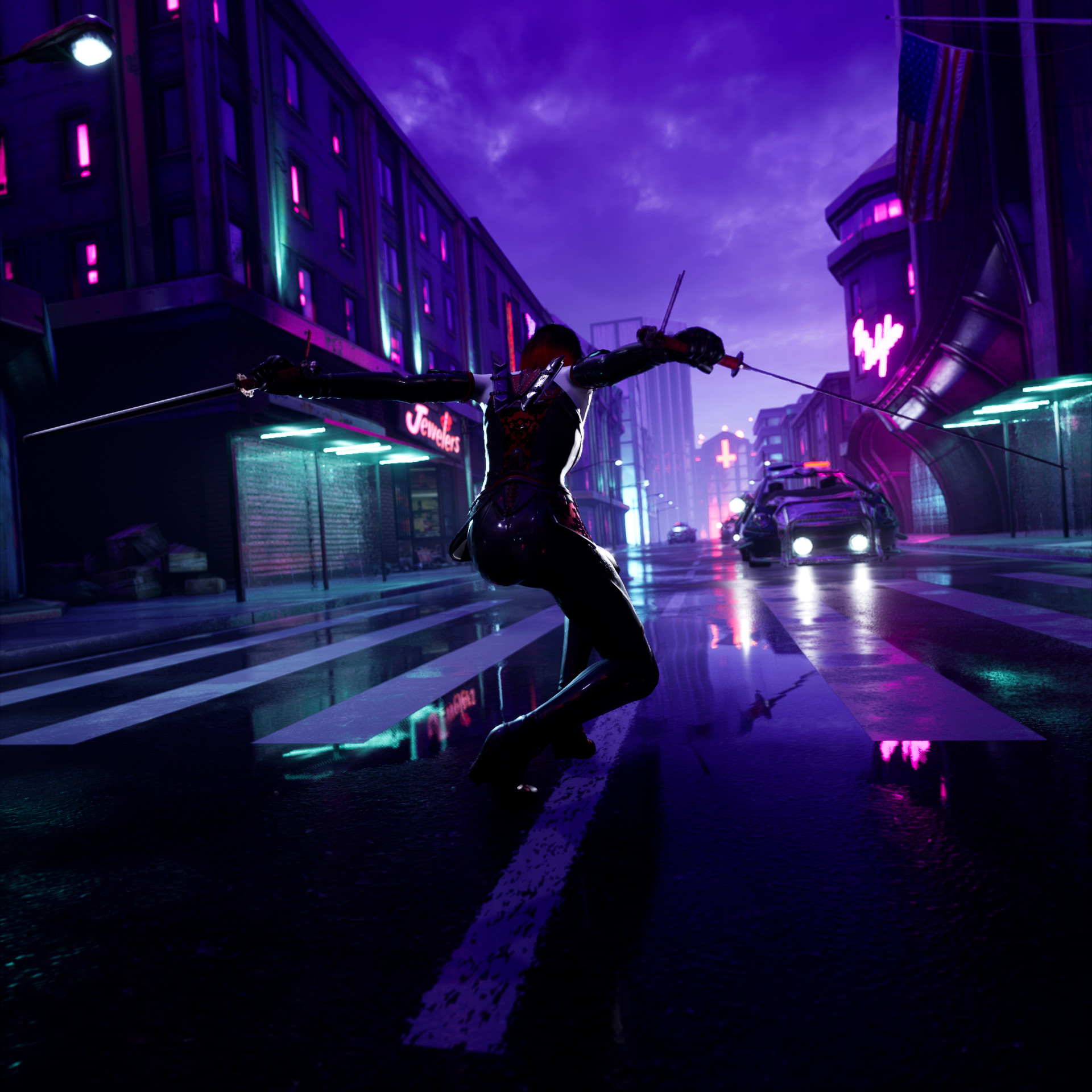 ArtStation - Cyberpunk Street Lighting