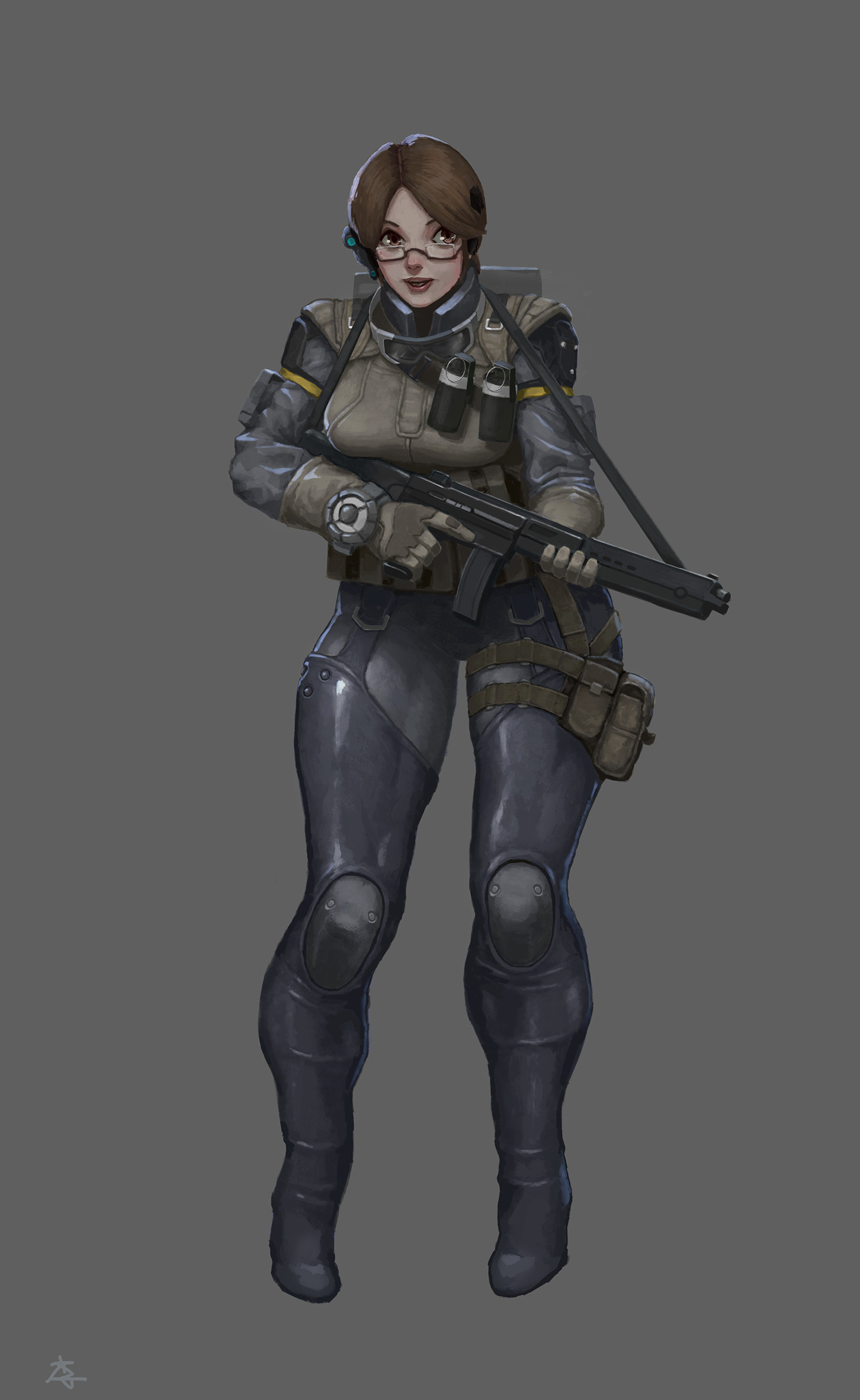 ArtStation - Female recon concept