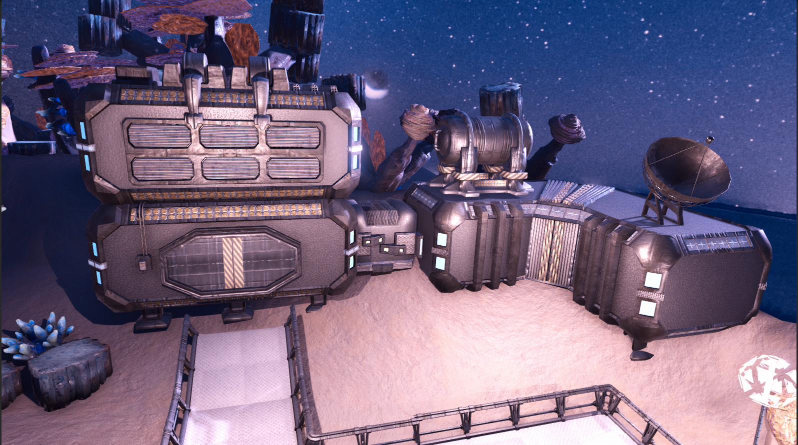 ArtStation - Sci Fi scene - Student Teamwork - Modular Outpost