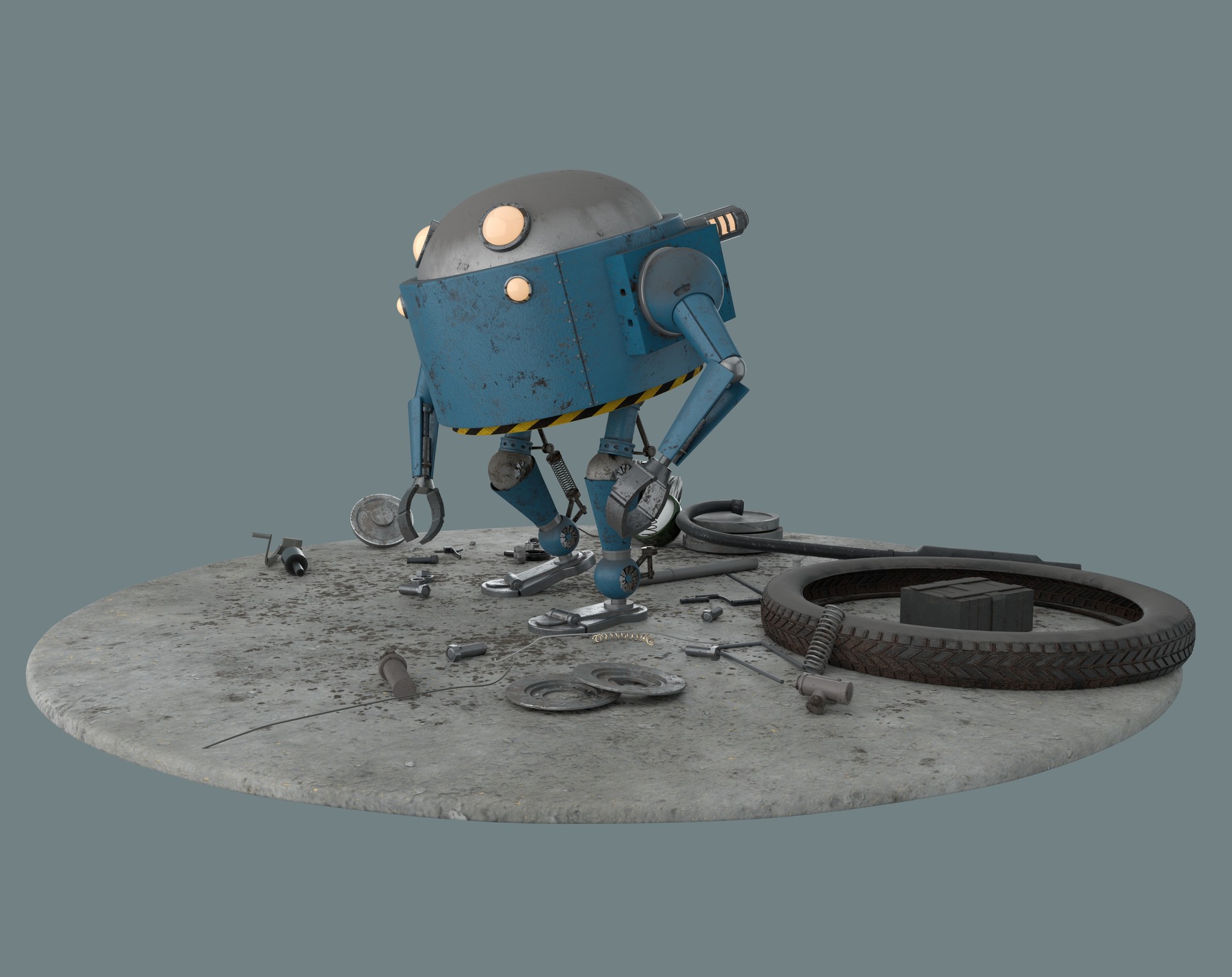 ArtStation - Junk Bot