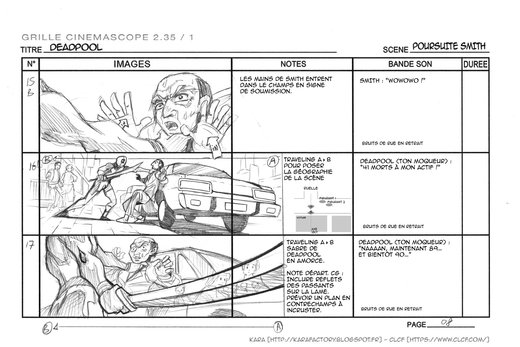 ArtStation - DEADPOOL - Story Board (School exercice)