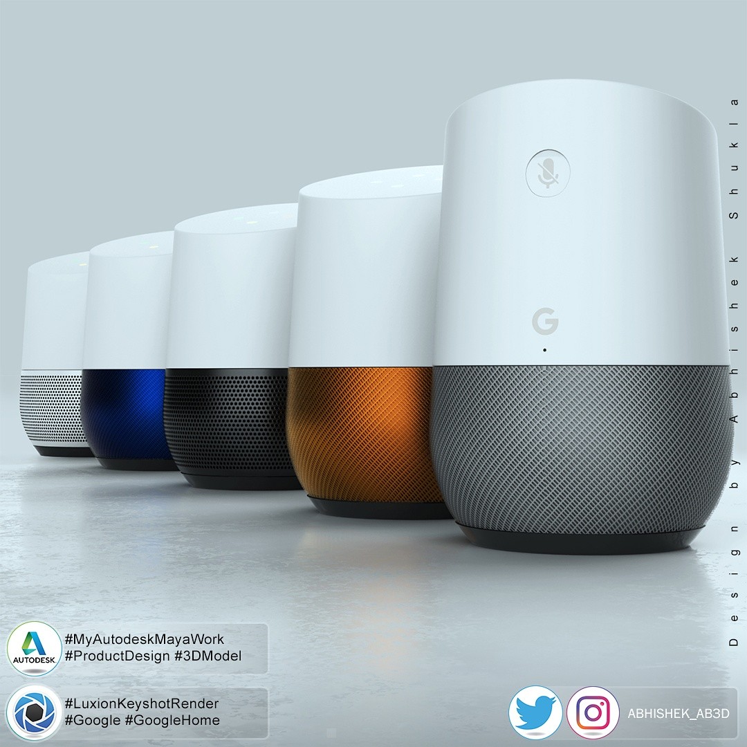 ArtStation - Google Home product Visualisation