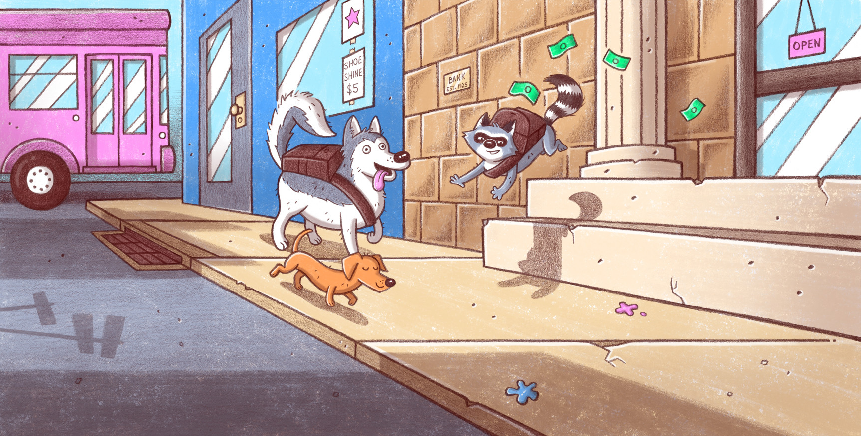 ArtStation - Raccoon Bank Robber