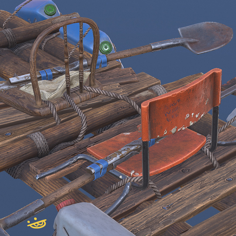 ArtStation - Makeshift Raft - Rust