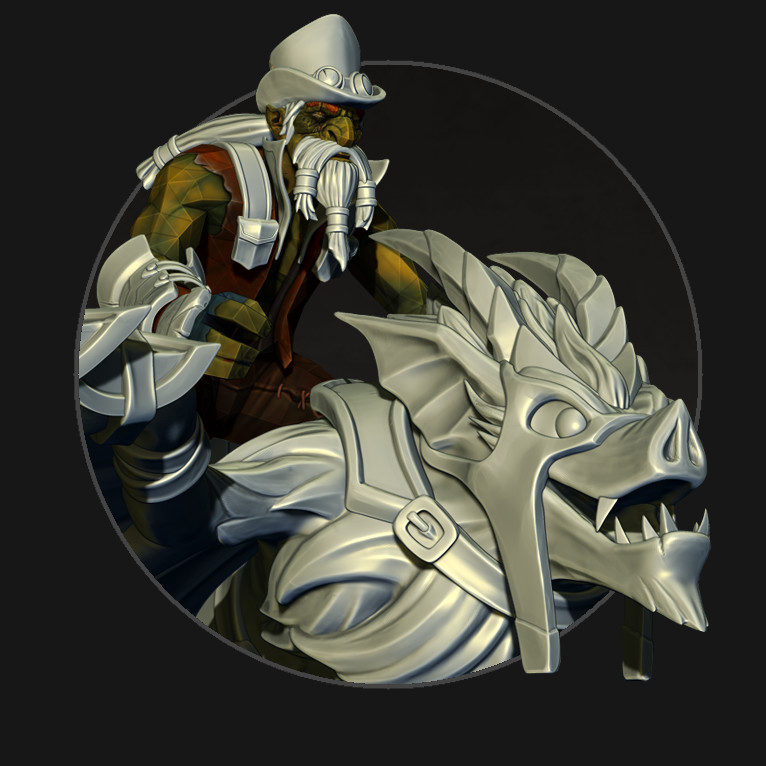 ArtStation - Dota 2 - Rider of the Scorching Vesper [Batrider Set]