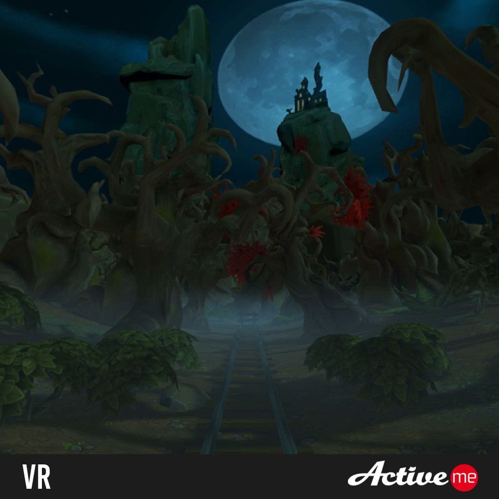 ArtStation - VR - Halloween Roller Coaster