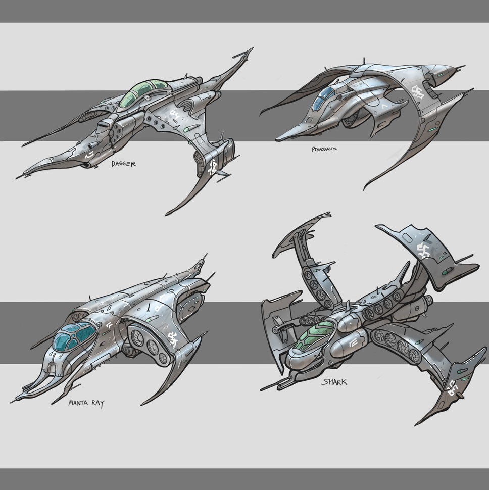 ArtStation - Crooked Aircraft Concept Designs