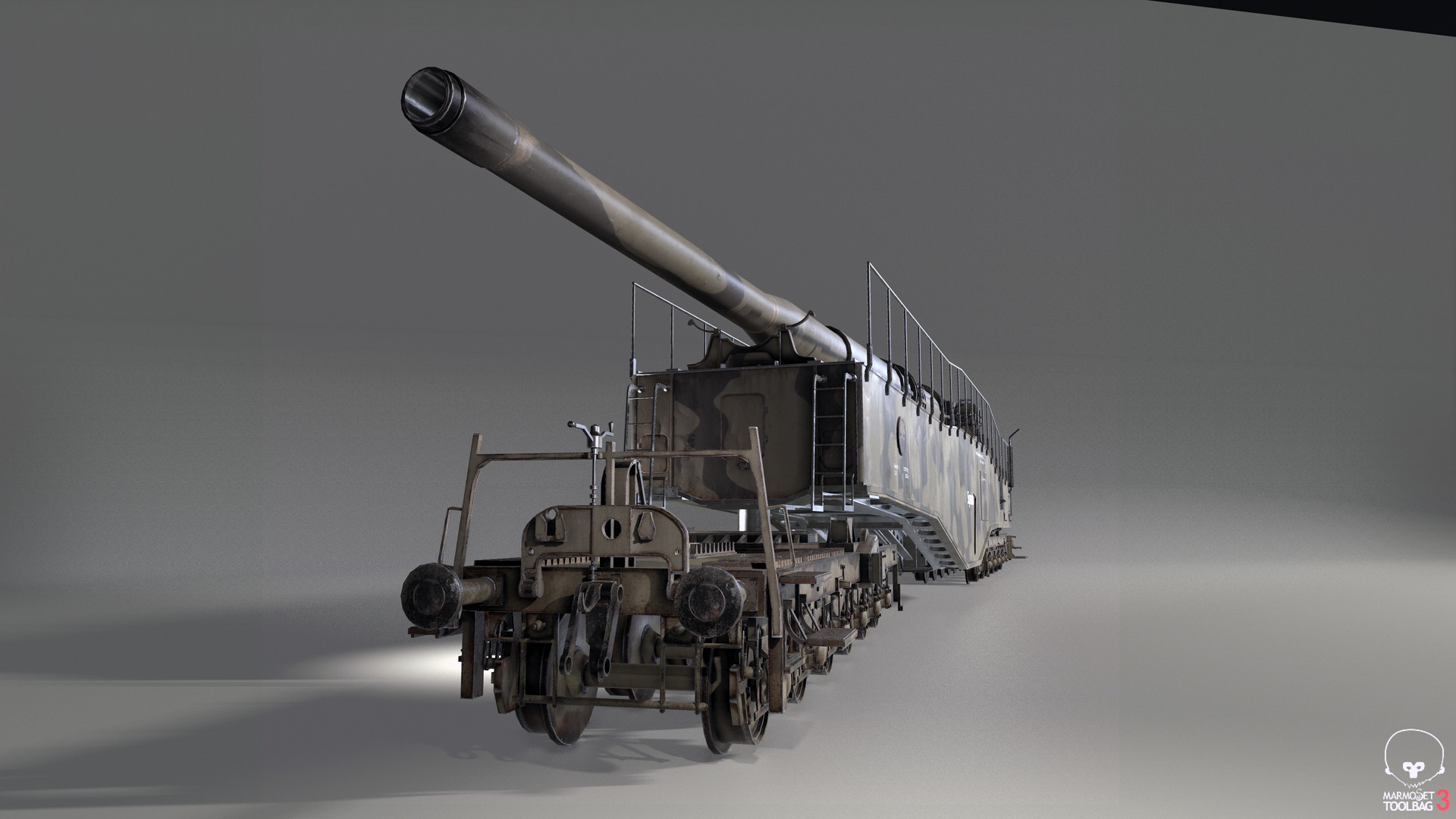 ArtStation - Railway gun - Sniper Elite 4