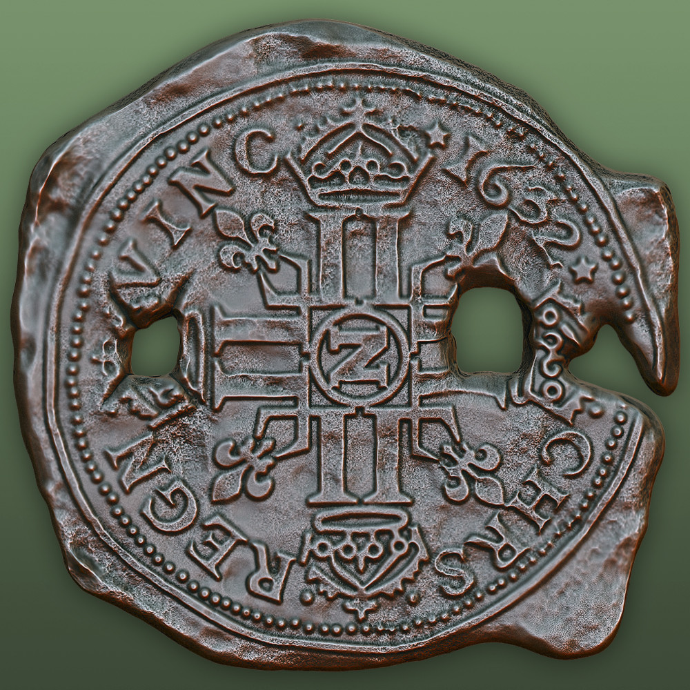 ArtStation - Spanish Doubloon