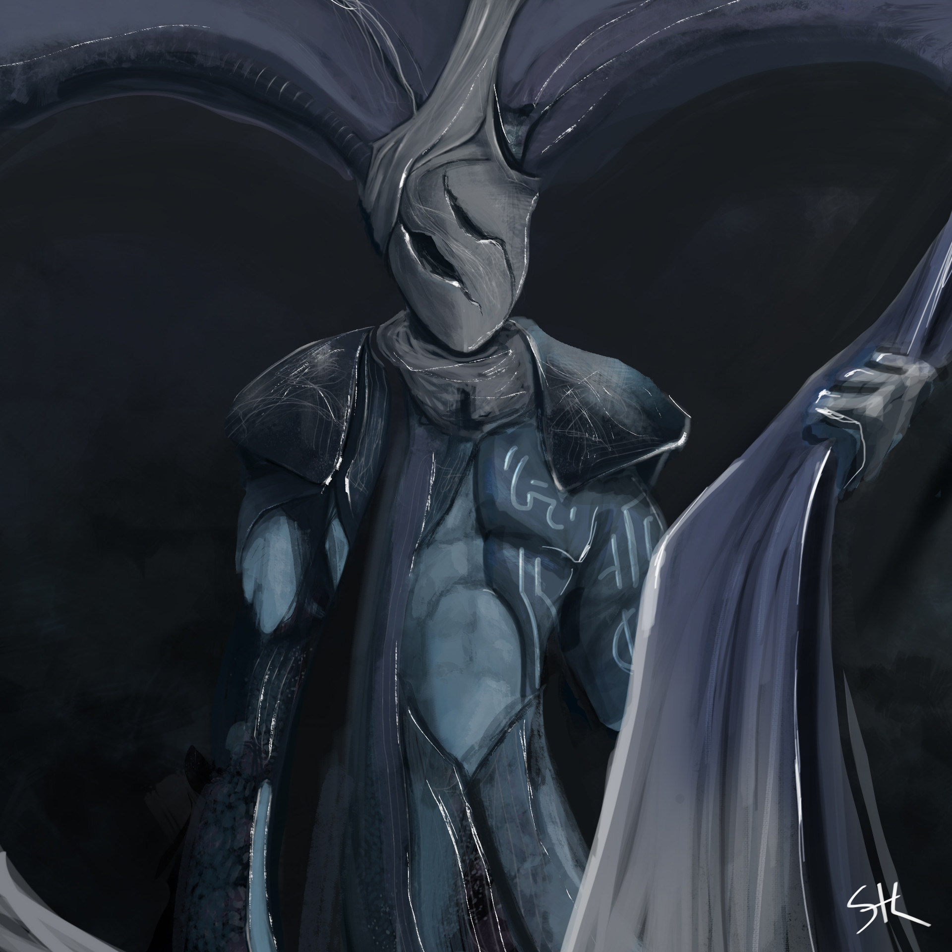 Jesse Steel - Cloak Dealer Character Painting