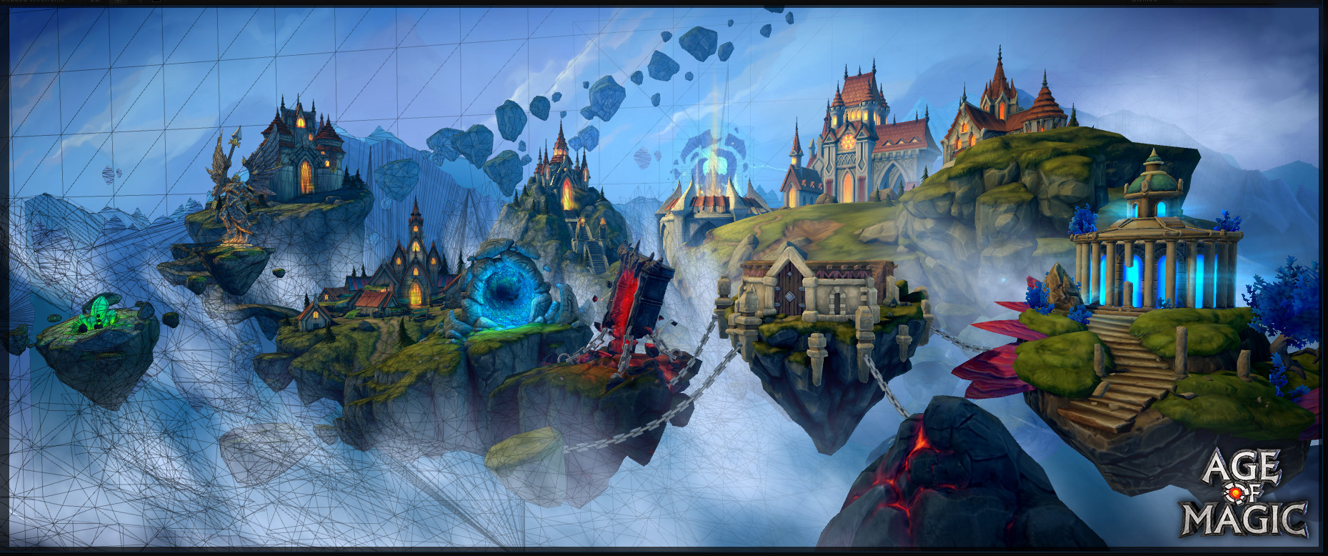 ArtStation - 3d main menu for "Age of Magic"