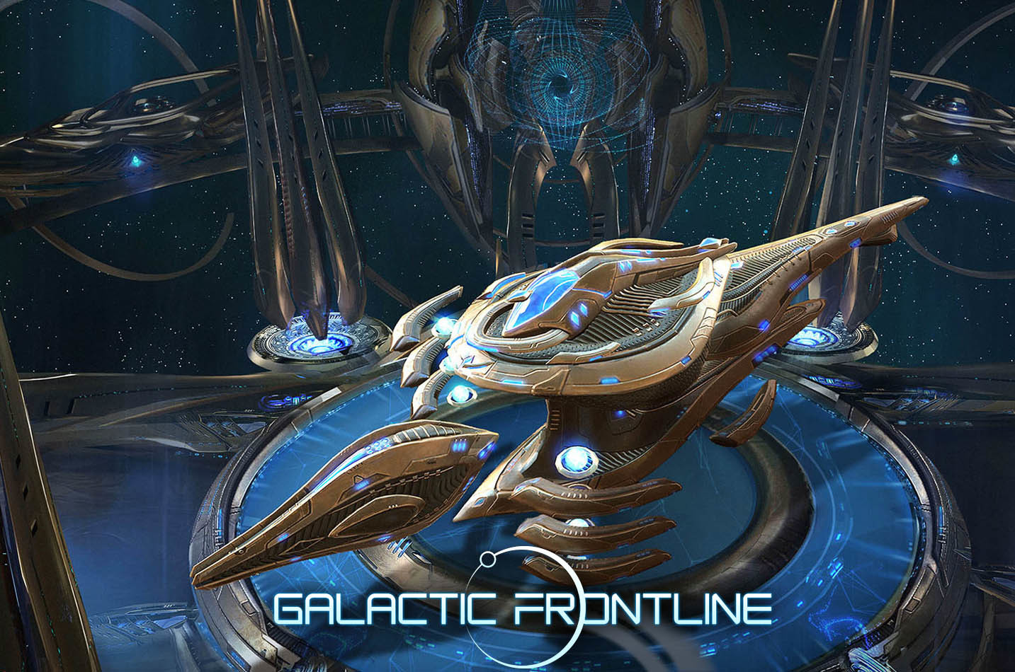 ArtStation - Galactic Frontline 舰无虚发.暗星恩瑟瑞护卫舰场景