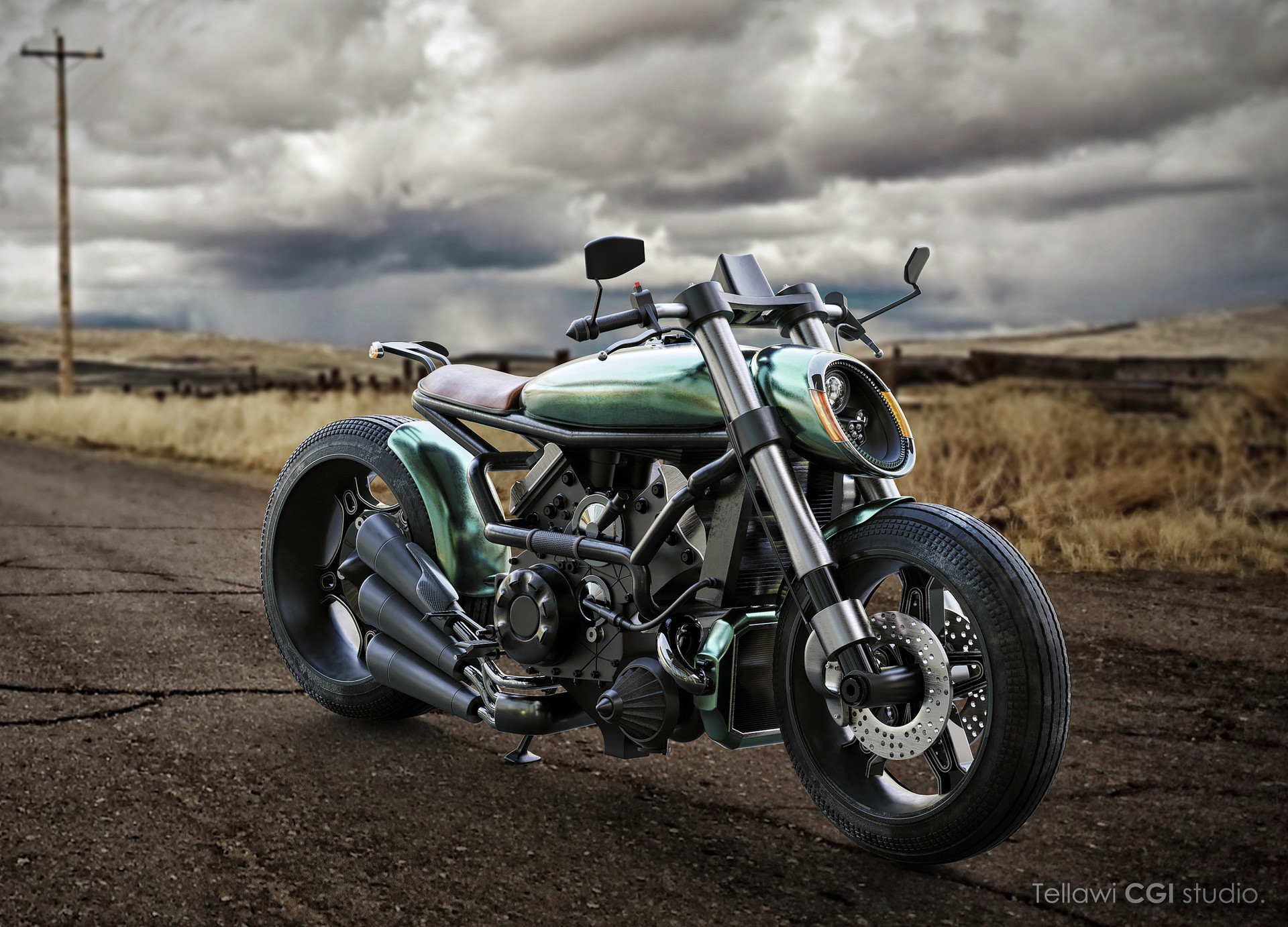 ArtStation - motoratti (cafe racer design)