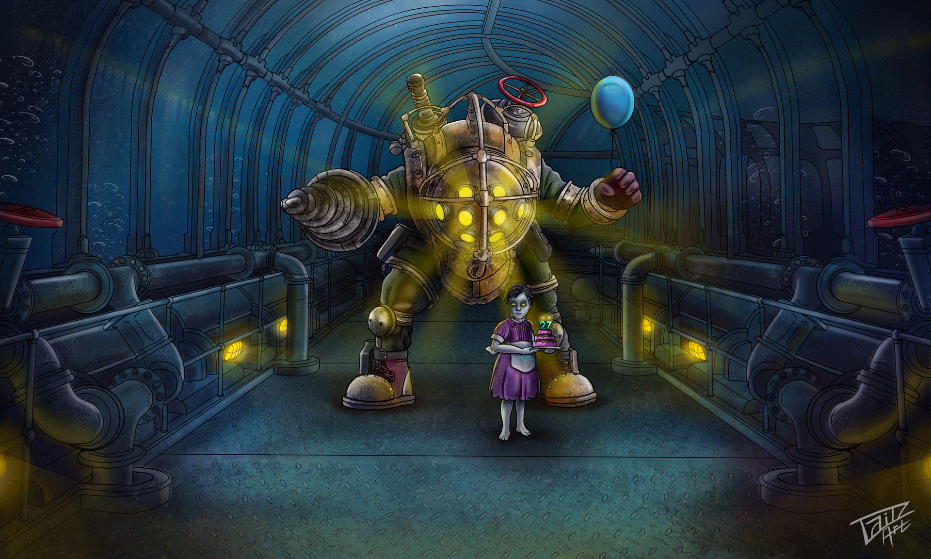 ArtStation - Bioshock Birthday party