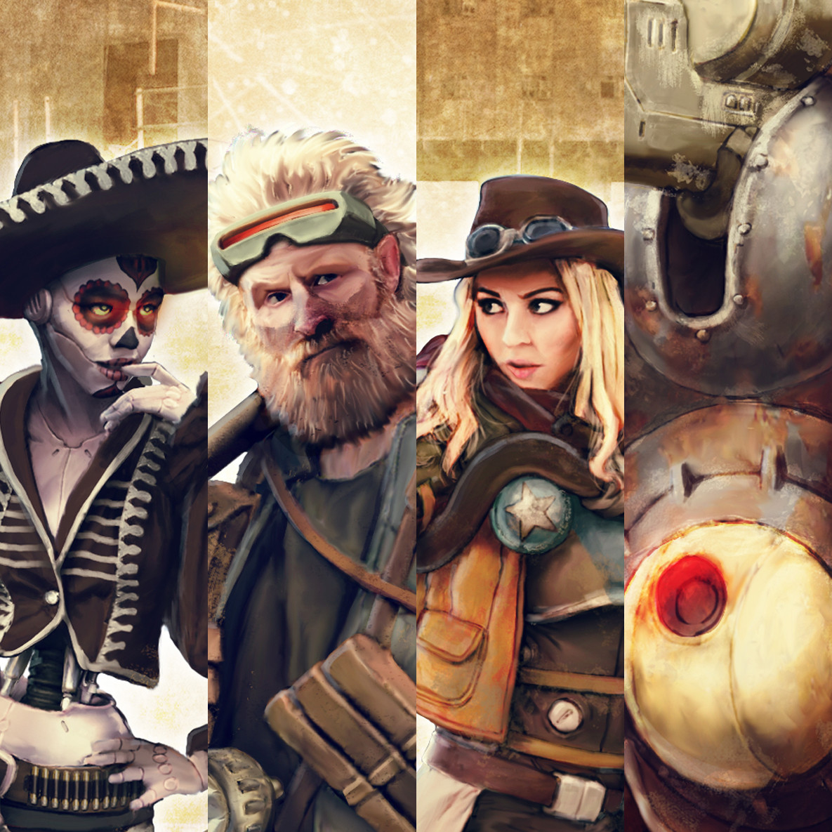 ArtStation - Cyberpunk Western Character Design