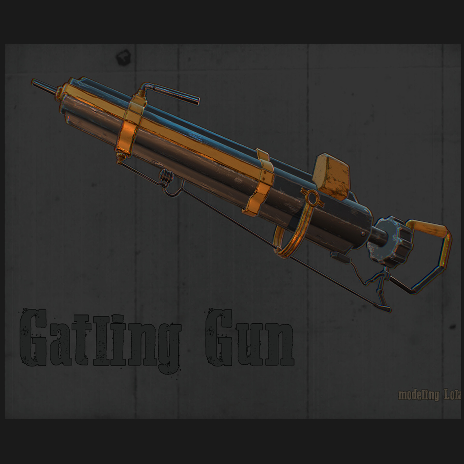 ArtStation - Gatling Gun