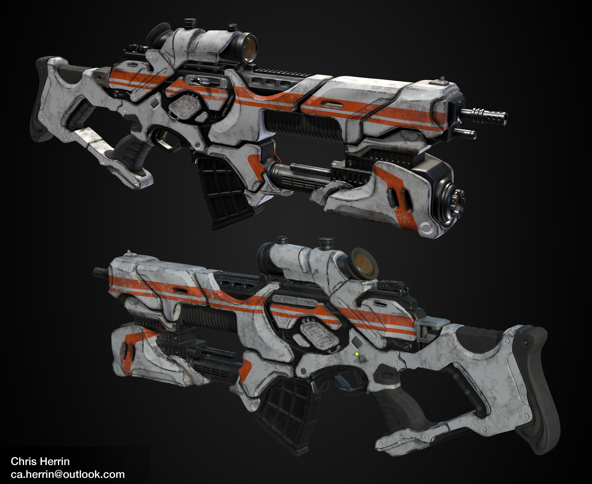 ArtStation - Sci-Fi Battle Rifle