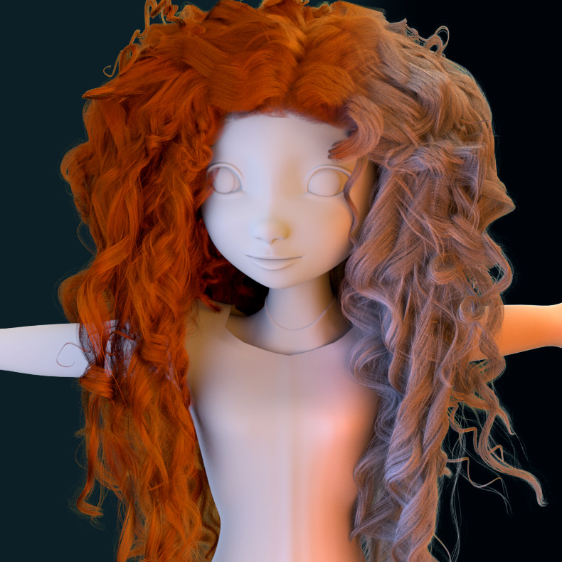 ArtStation - Merida Hair Study