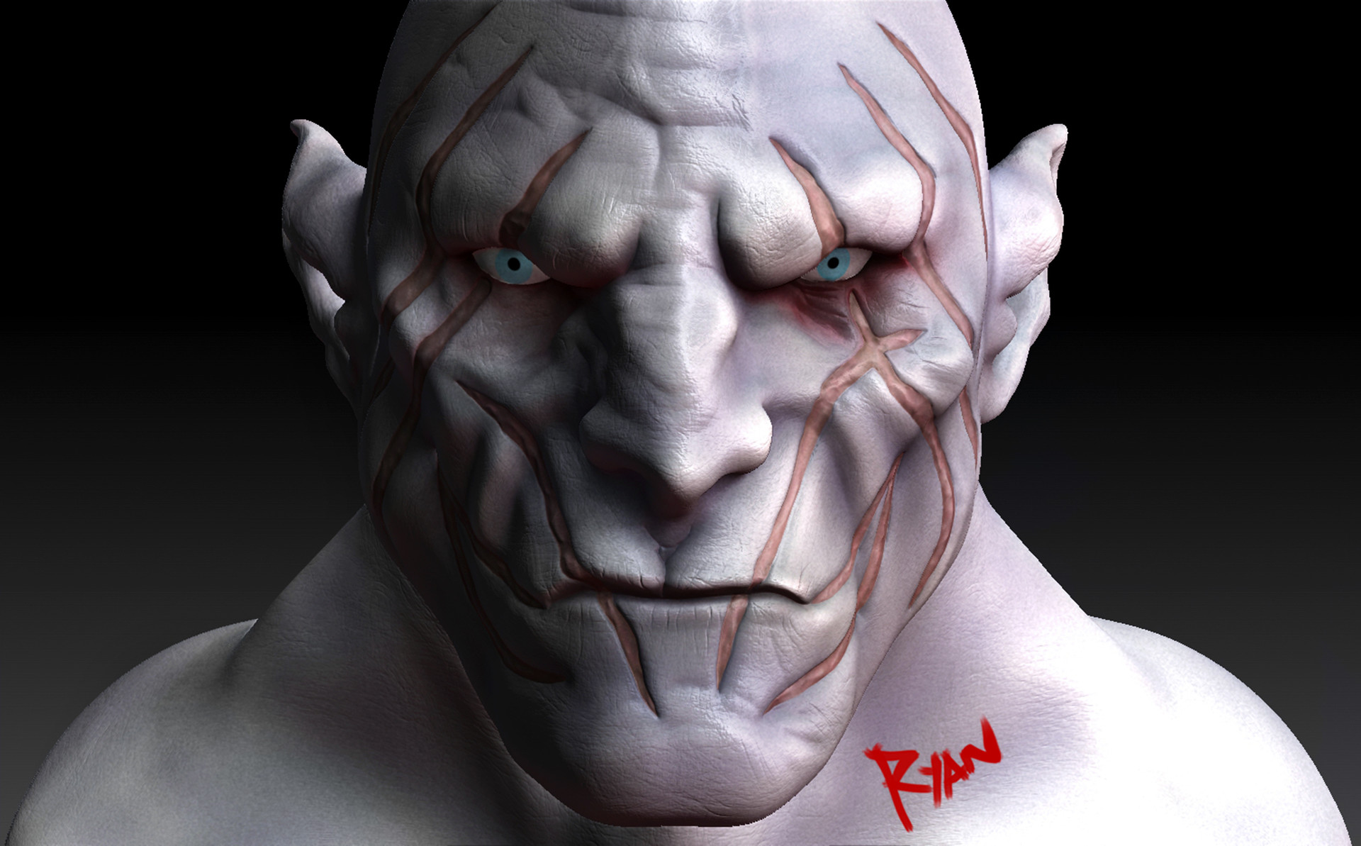 ArtStation - Azog the Defiler AKA Azog the Pale Orc (REWORK)