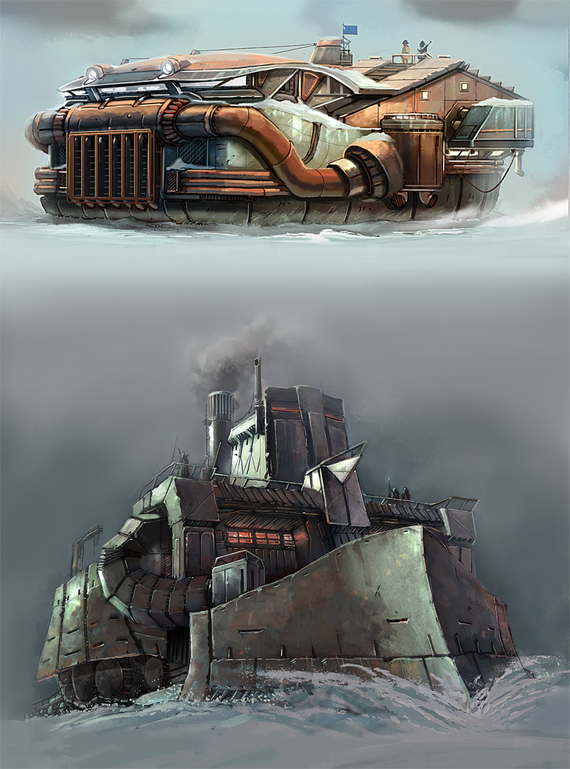 ArtStation - Common Expanse-The Nelmark- Pilgrim Vehicles