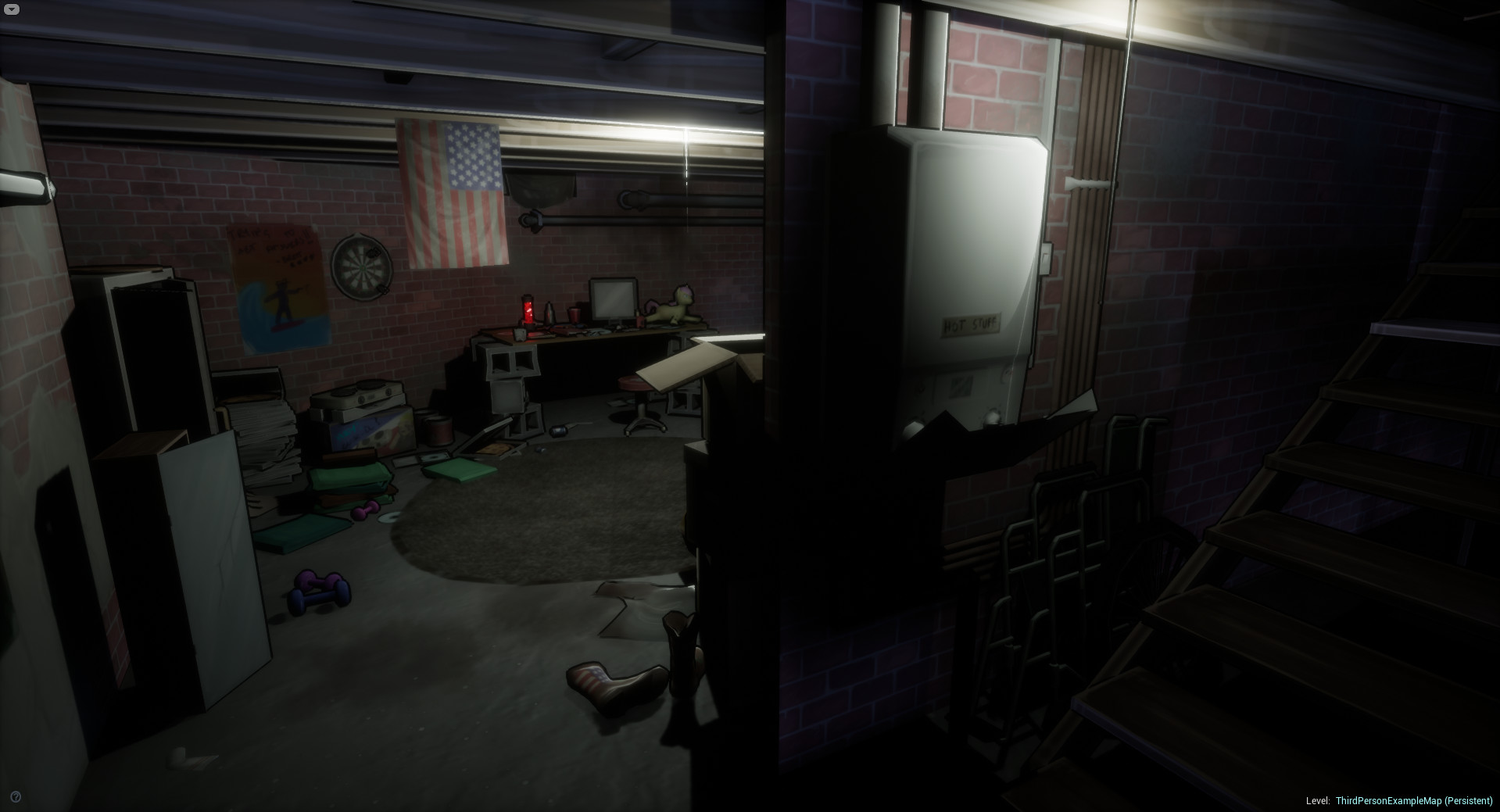 ArtStation - Final Major Project - Hand-painted Basement Scene