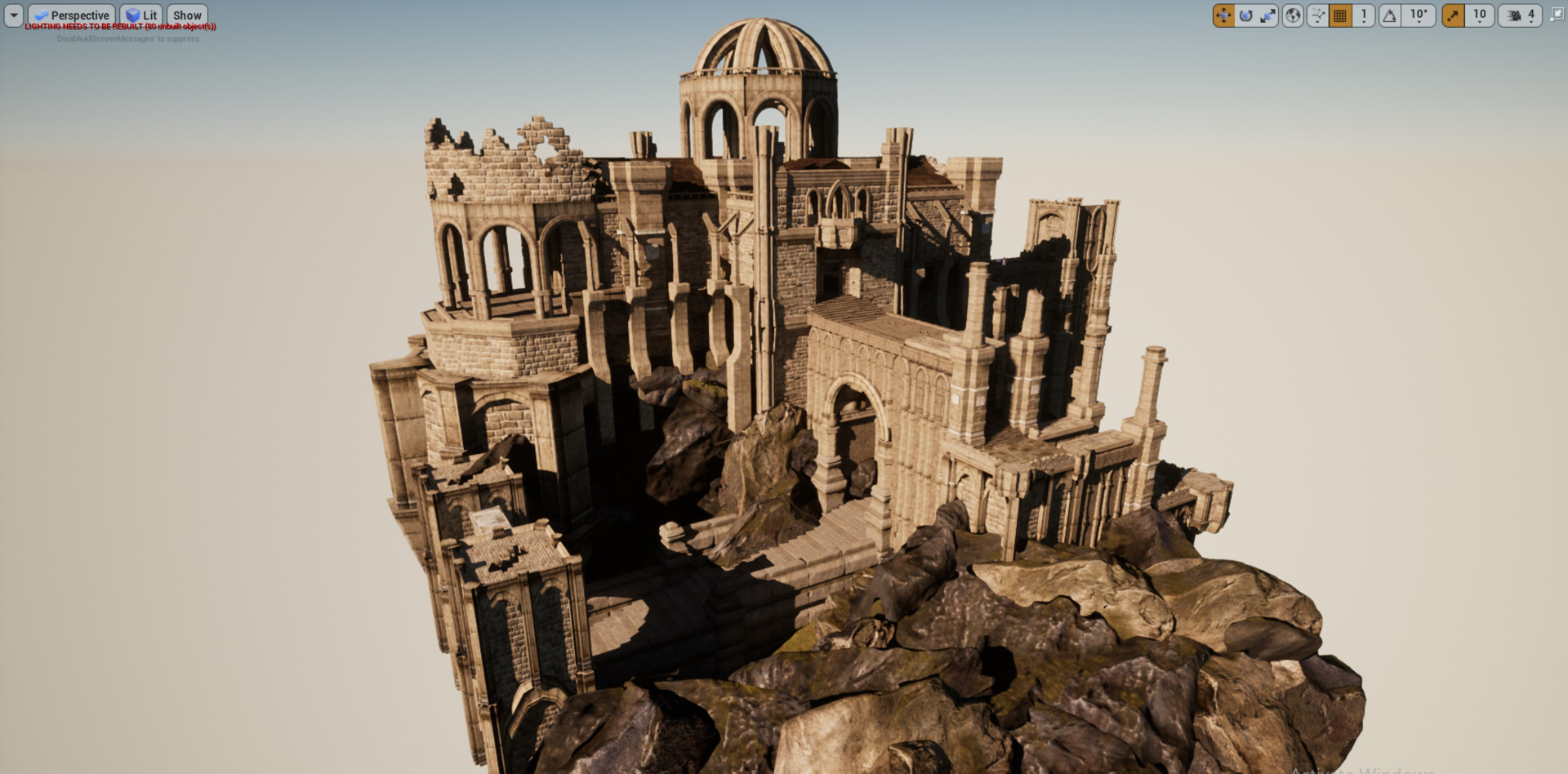 ArtStation - Progress on a level I'm working on using the Infinity Blade grassland assets