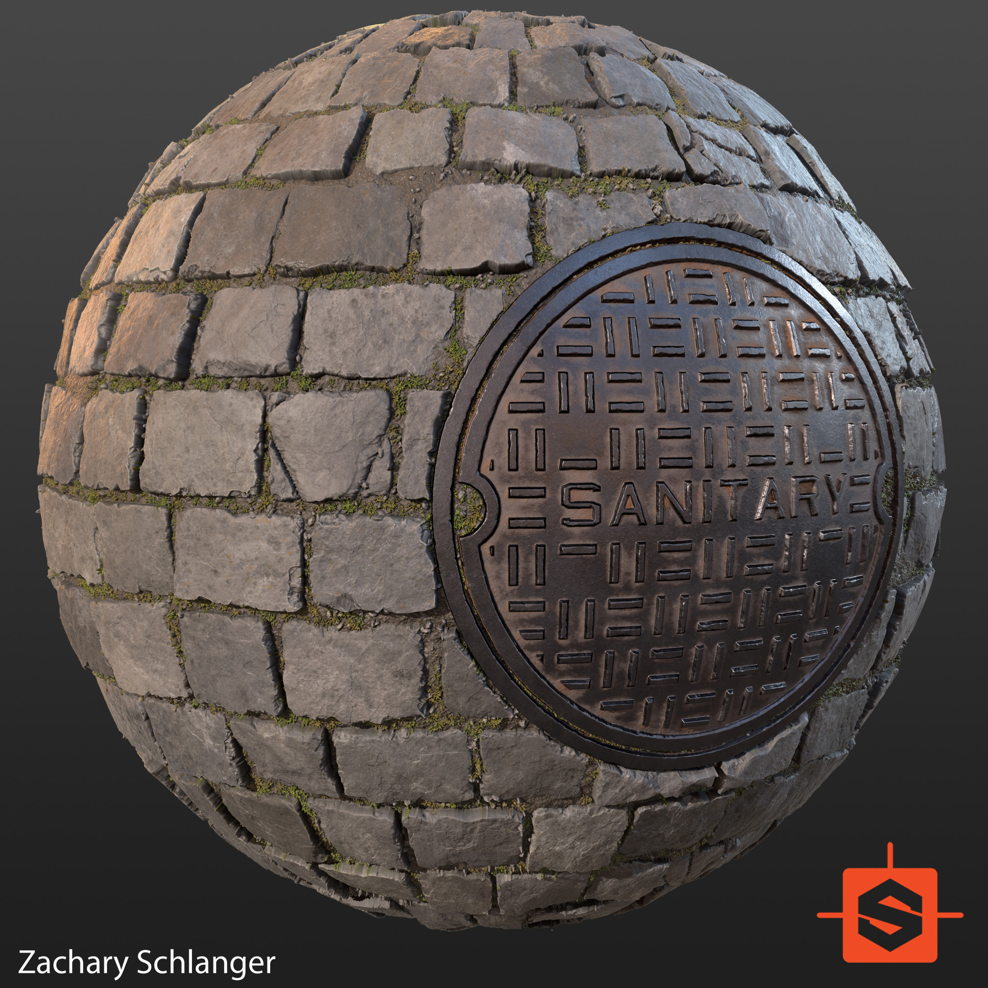 ArtStation - Cobblestone Material Study