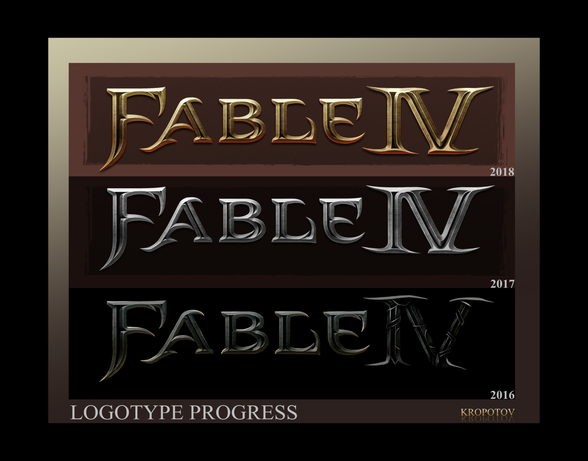 ArtStation - Three of my logo works for Fable 4