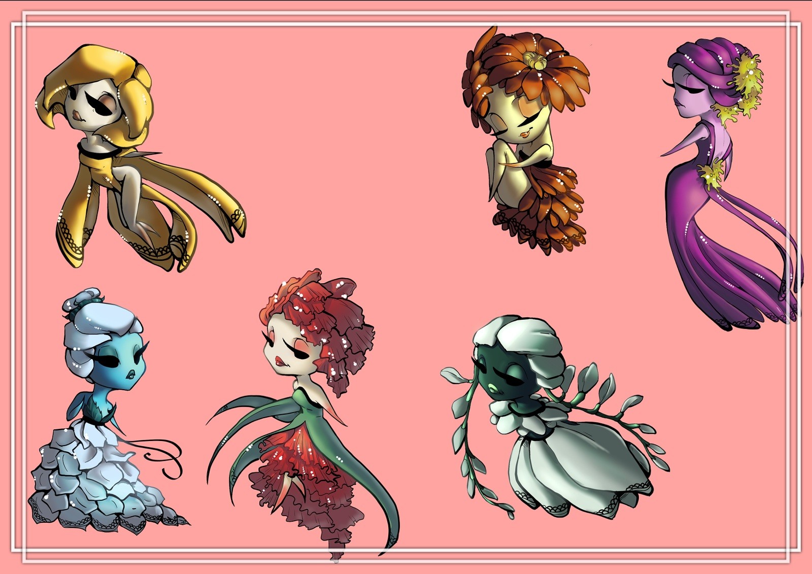 ArtStation - Flowers Character Design