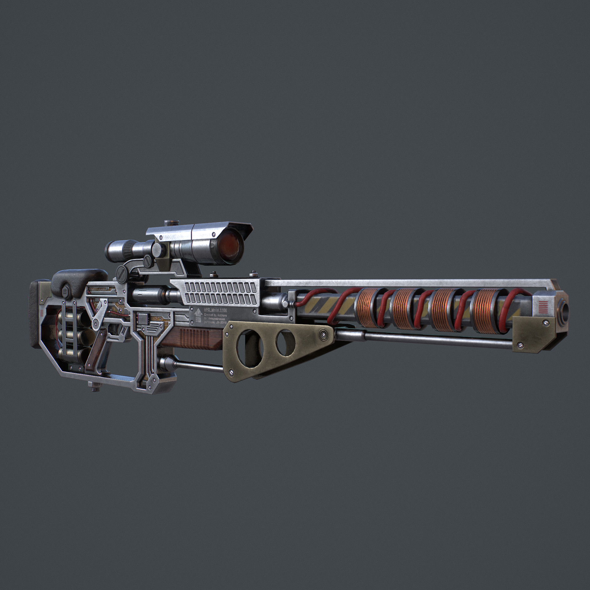 ArtStation - Sci-fi Rifle