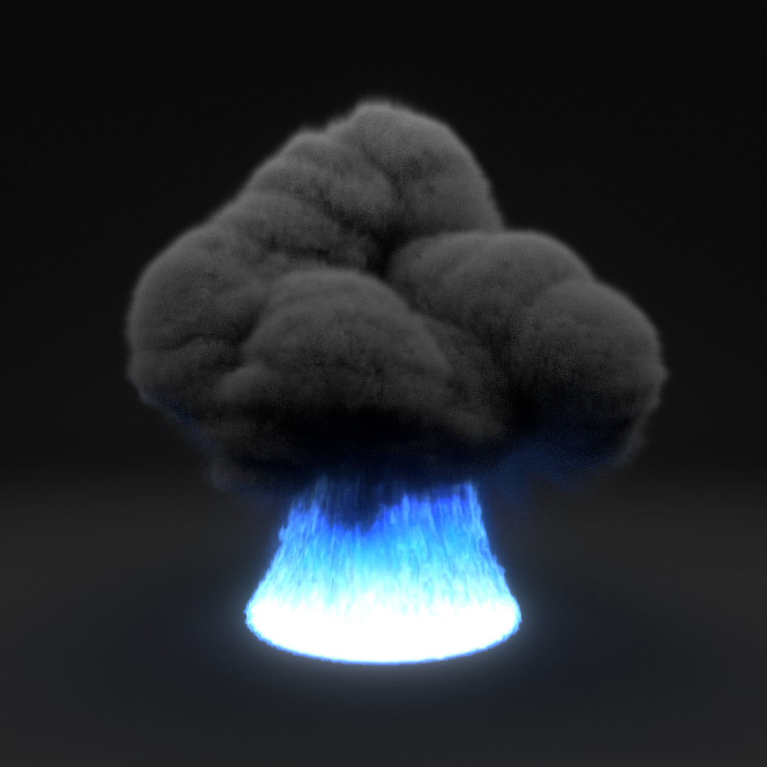 ArtStation - Blue Nuclear Explosion