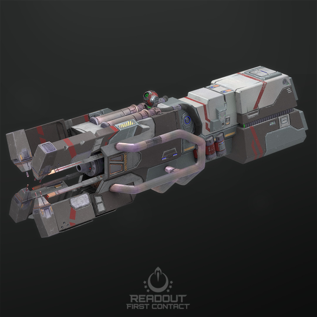 ArtStation - Pulse Cannon - Weapon - Readout: First Contact