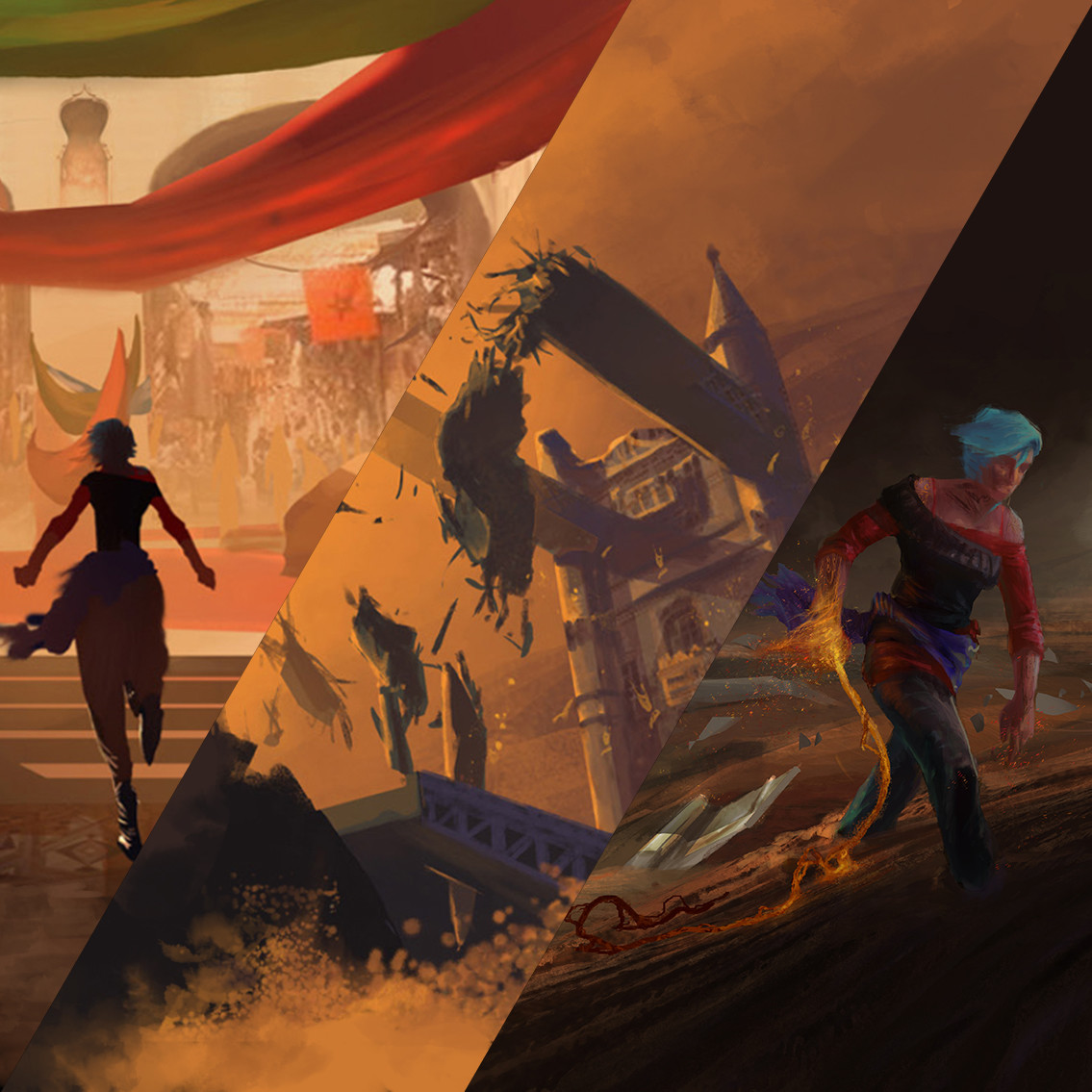 ArtStation - ''FALL into DESPAIR'' environment concepts