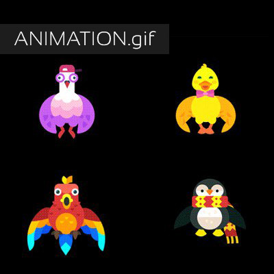 ArtStation - Set of birds for mobile game