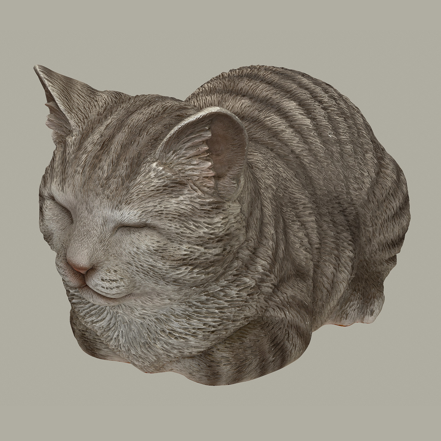 ArtStation - Dozing Cat (Garden figurine) 3dscan