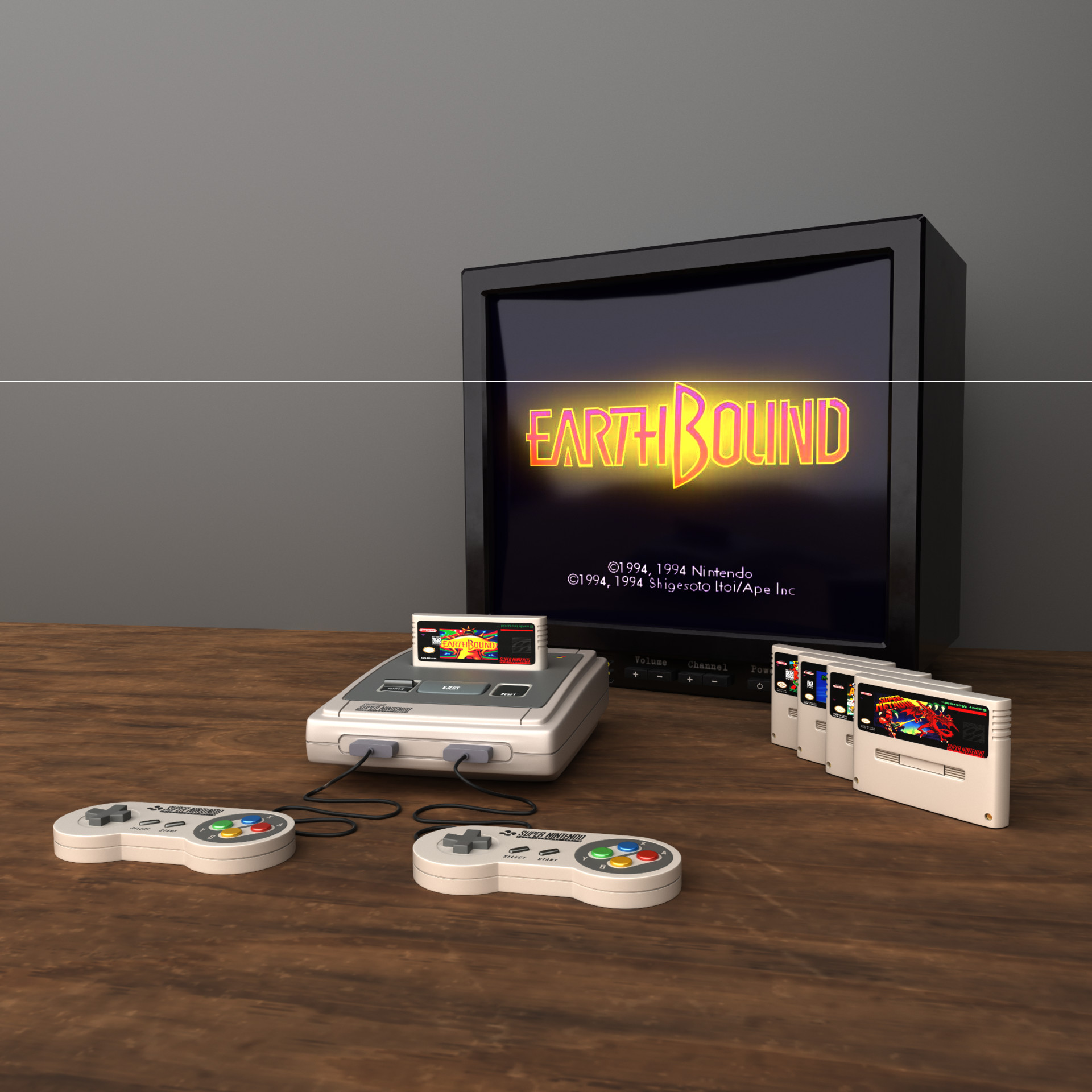 ArtStation - SNES Console